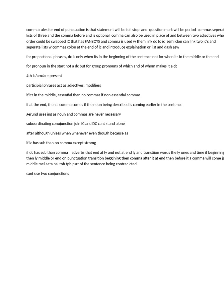 SAT English Grammar Portion | PDF