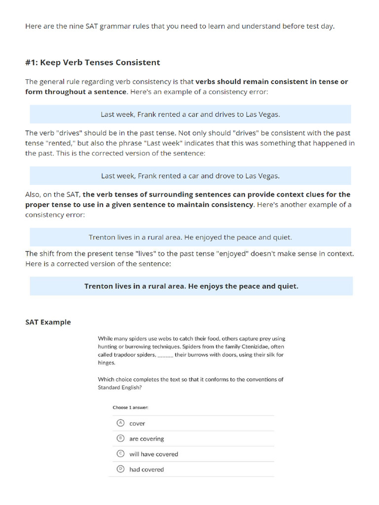 Grammar Rules You Must Know! | PDF
