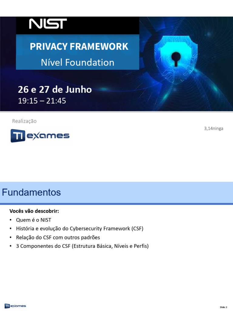 Fundamentos do NIST CSF e PF | PDF | Segurança de computadores | Segurança