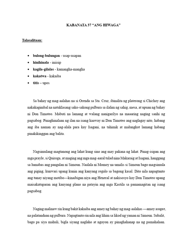 Kabanata 37 | PDF