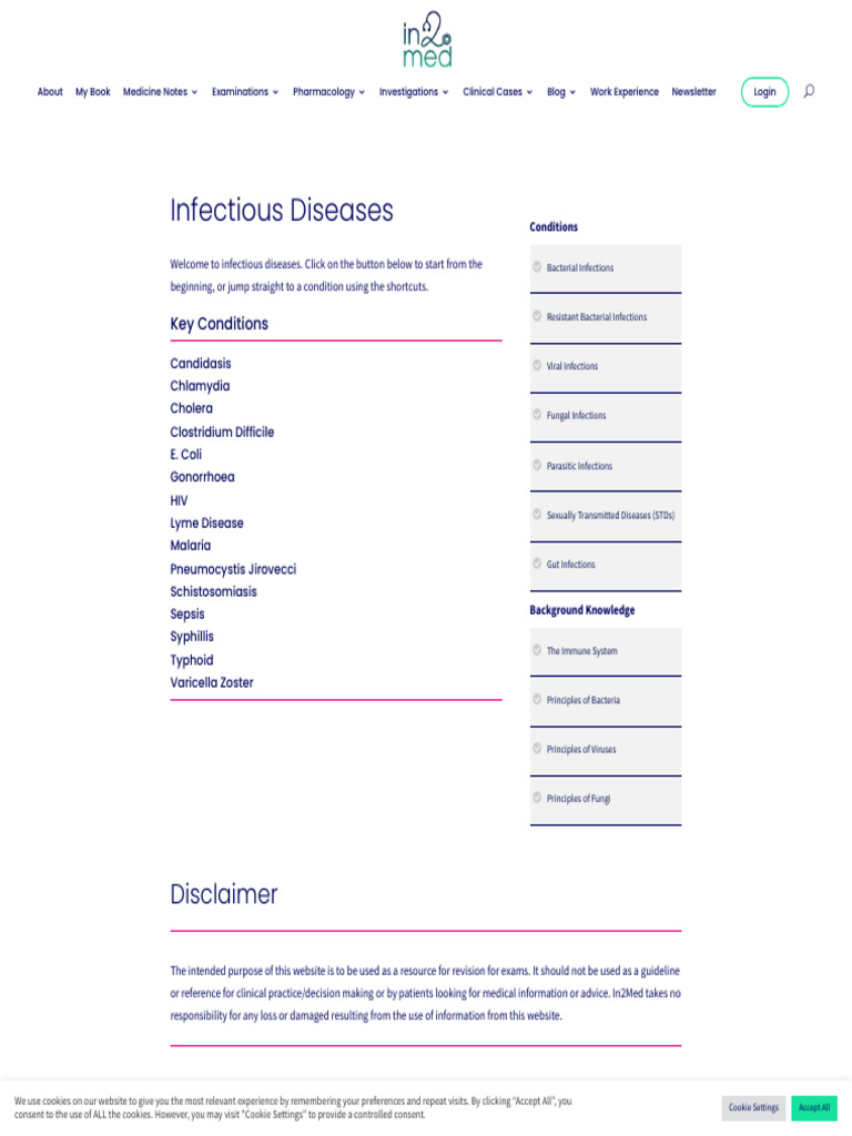 Infectious Diseases Notes - In2Med - Medical Education Portal | PDF ...