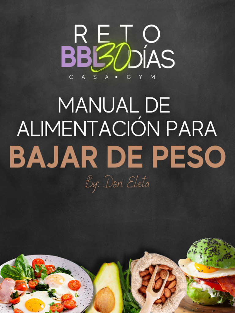 Manual de Alimentacion 8° Edicion BBL 30 Dias Bajar de Peso | PDF | Alimentos | Té