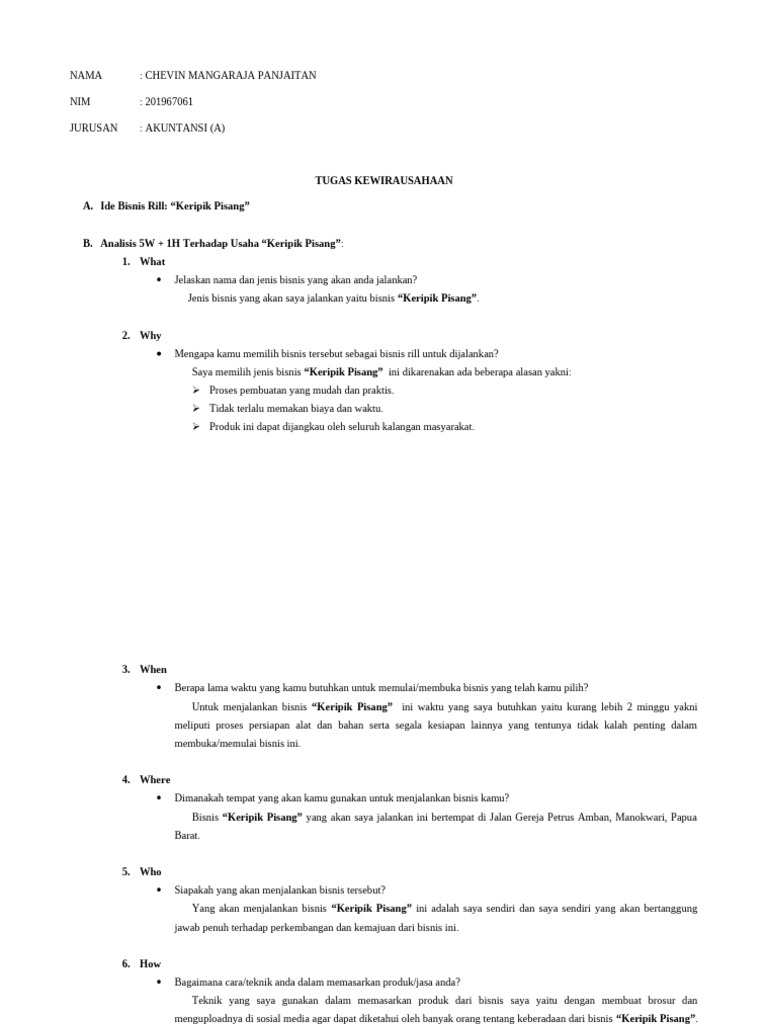 54 - Chevin Mangaraja Panjaitan - Tugas Pertemuan 1 | PDF