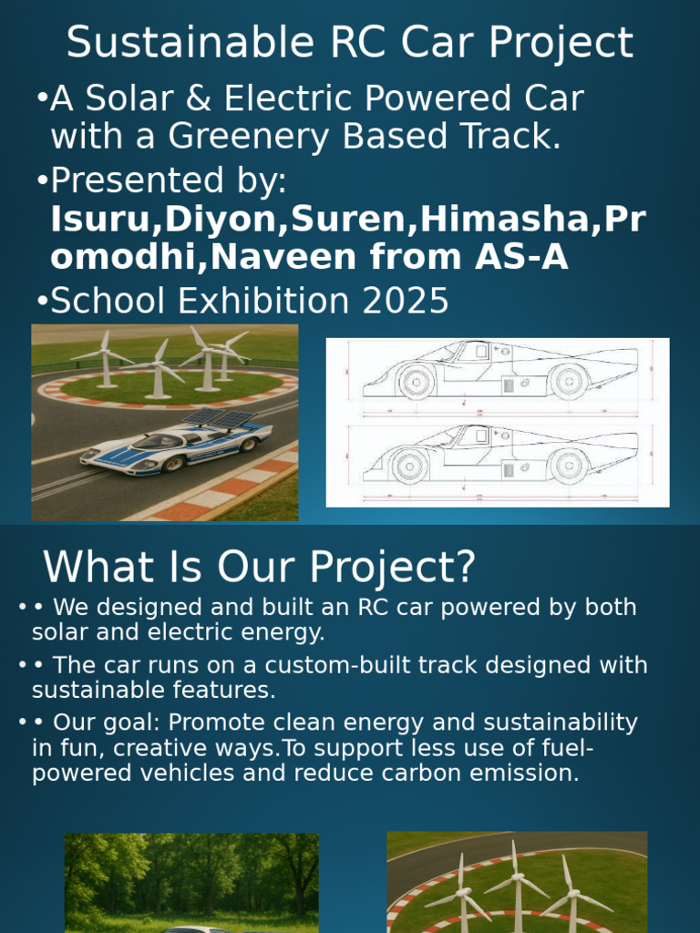 Sustainable RC Car Project | PDF