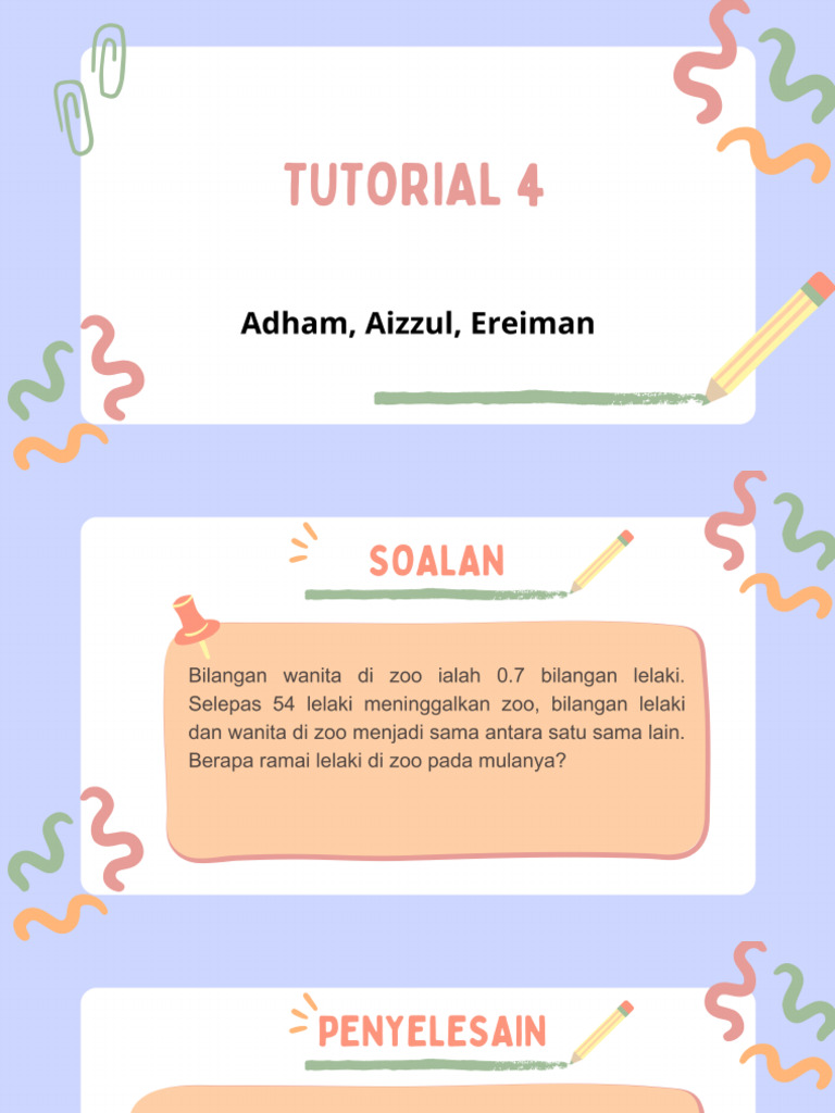 Tutorial 4 | PDF
