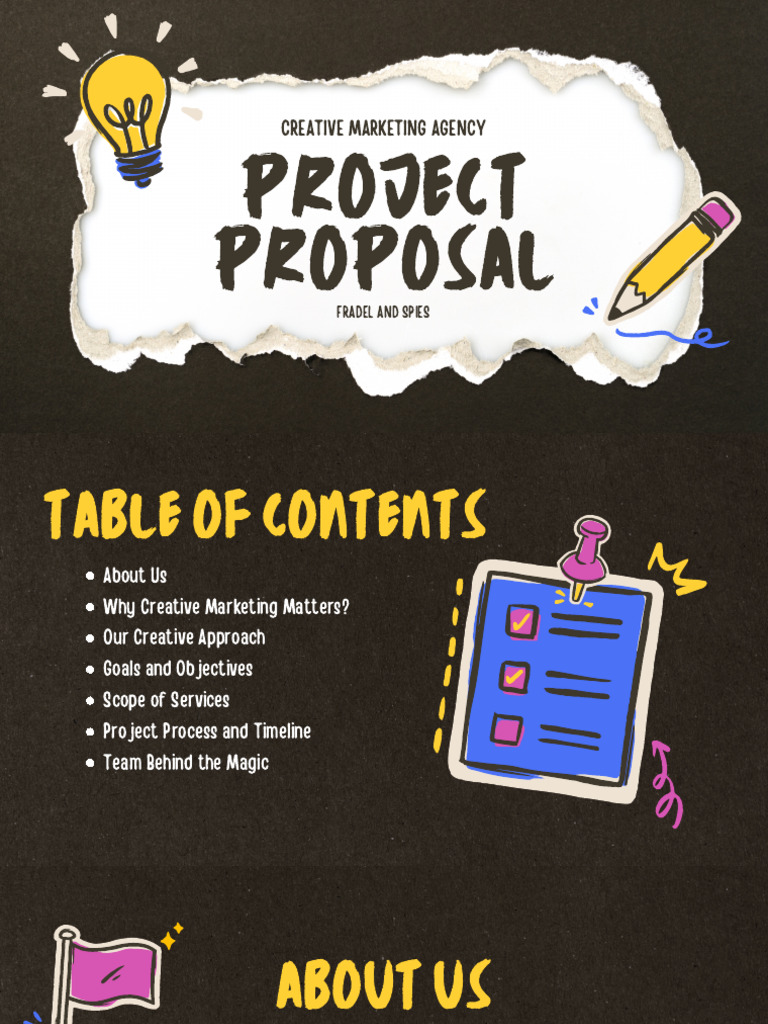 Bold Playful Corporate Creative Marketing Project Proposal Presentation ...