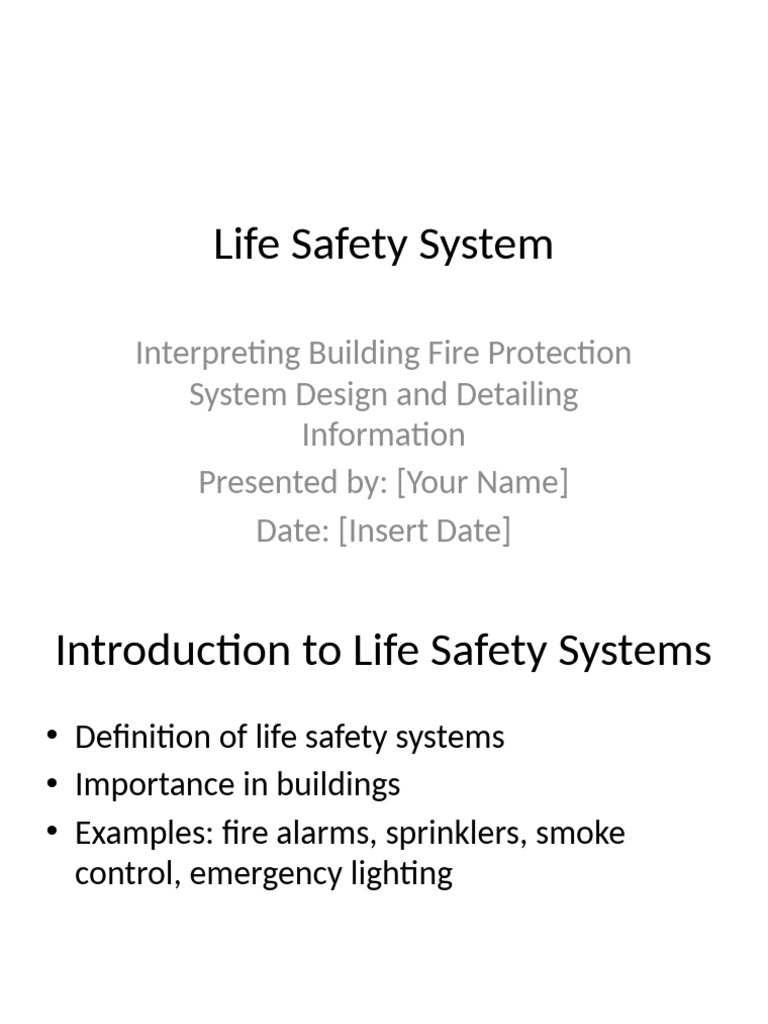 Life Safety System Design Overview | PDF