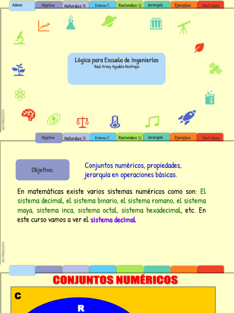 Material de Clase Conjuntos Numericos | PDF | Entero | Número natural