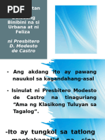 Pagsusulatan Nang Dalauang Binibini Na Si Urbana at Ni Feliza | PDF