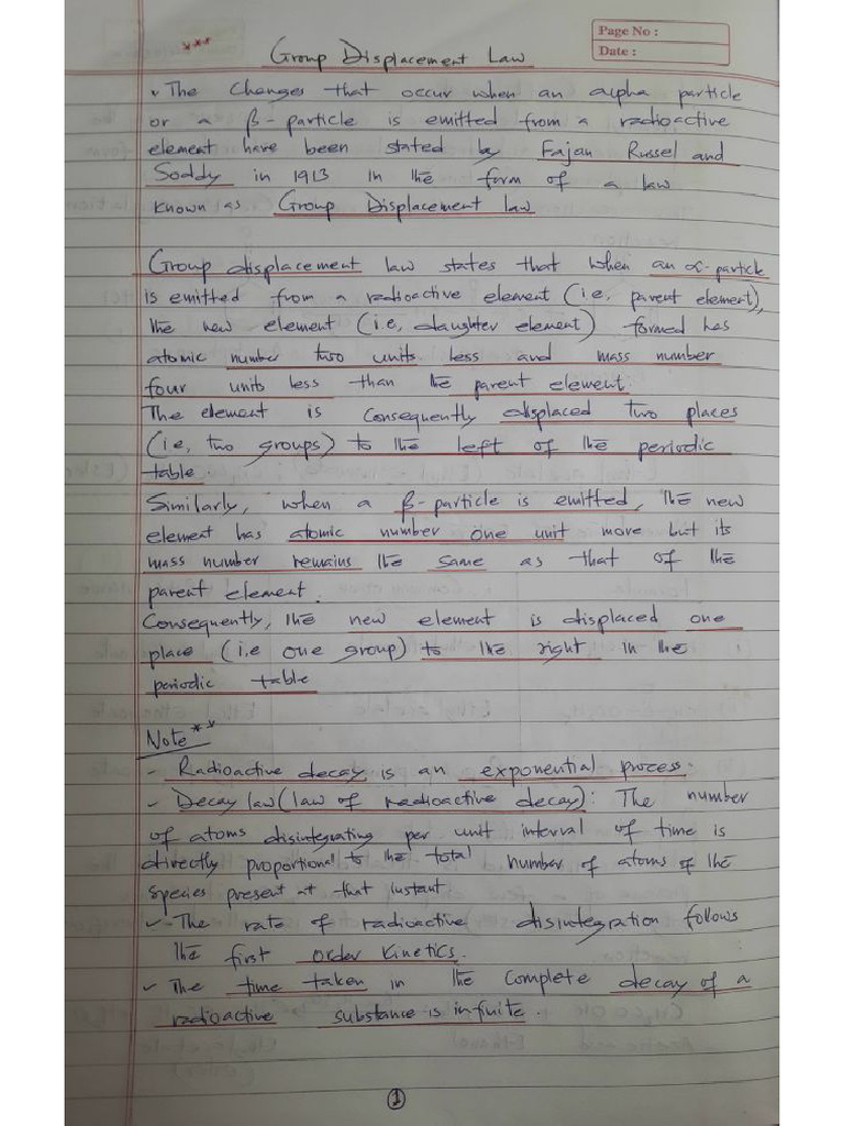 Nuclear Chemistry (Note 8) | PDF