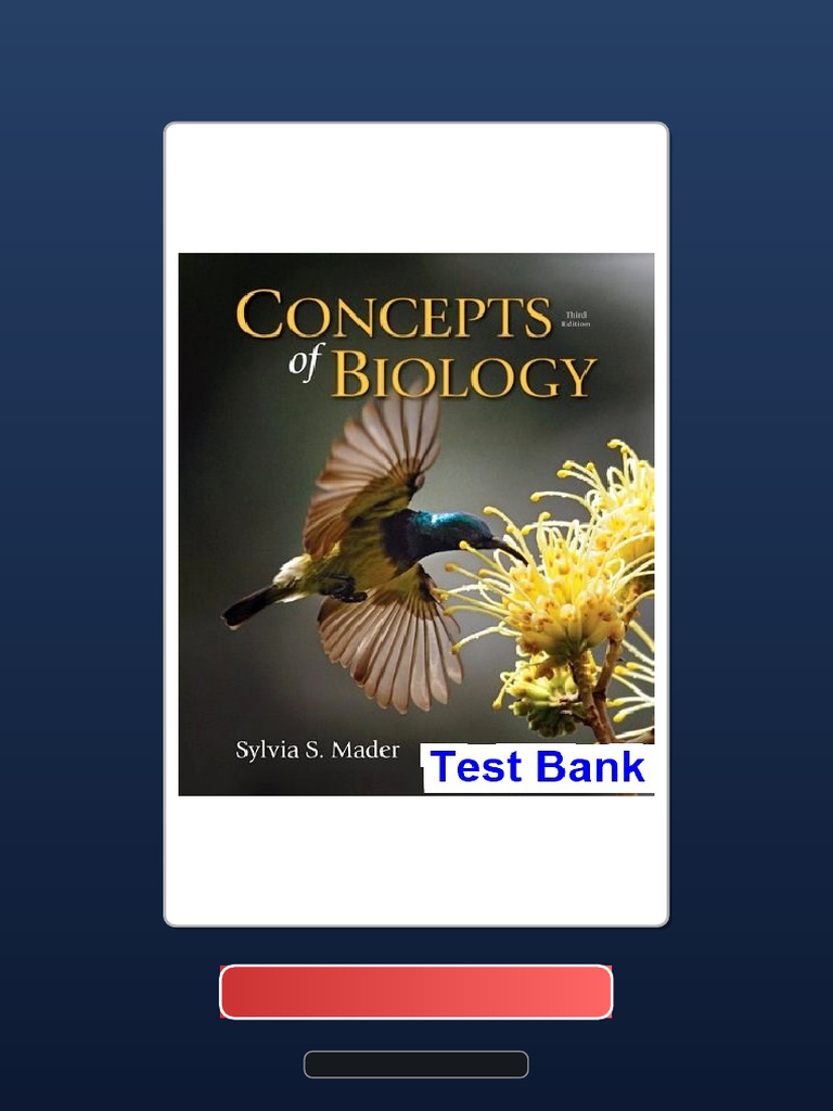 Complete Bundle Concepts of Biology 3rd Edition Mader | PDF | Evolution ...
