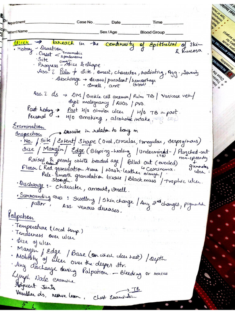 Peripheral Vascular Disease (PVD) Case Sheet | PDF