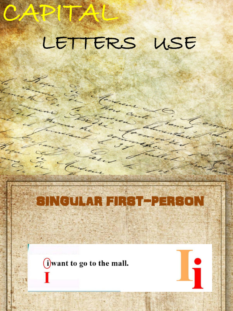 Capital Letters in English | PDF