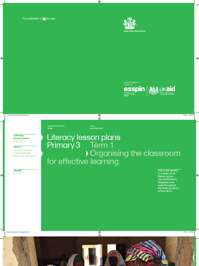 Kano Literacy Primary 3 Weeks 6 10 Term 1 Lesson Plan | PDF | Lesson ...