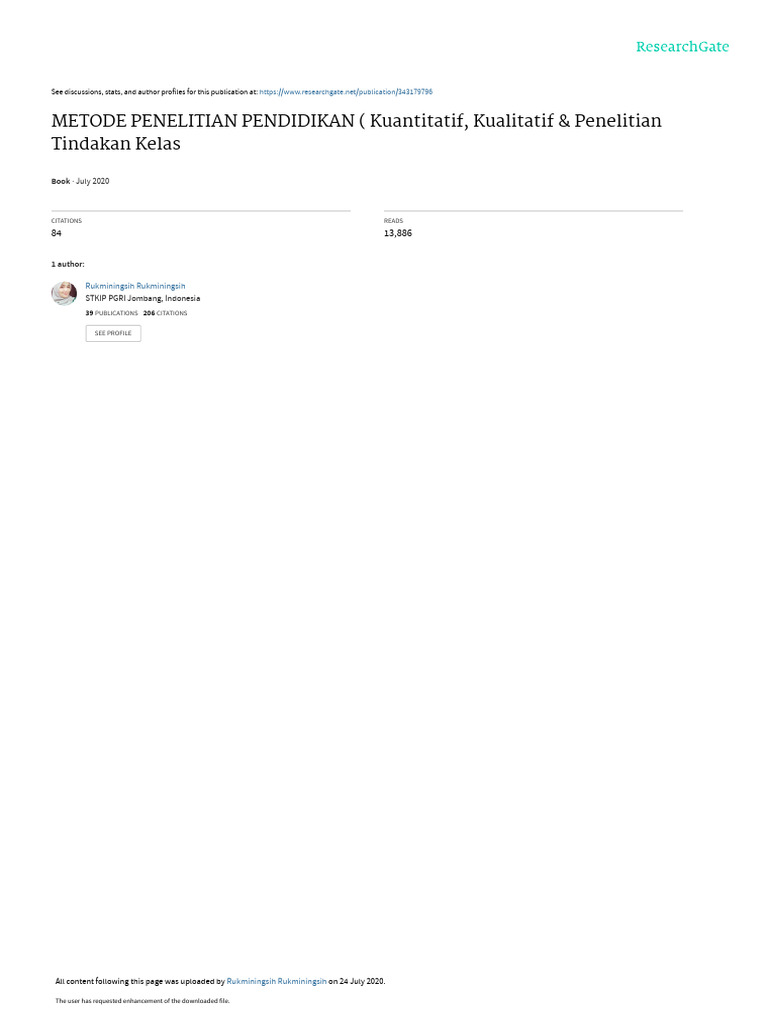 METPENMetode Penelititan Juli 2020 | PDF