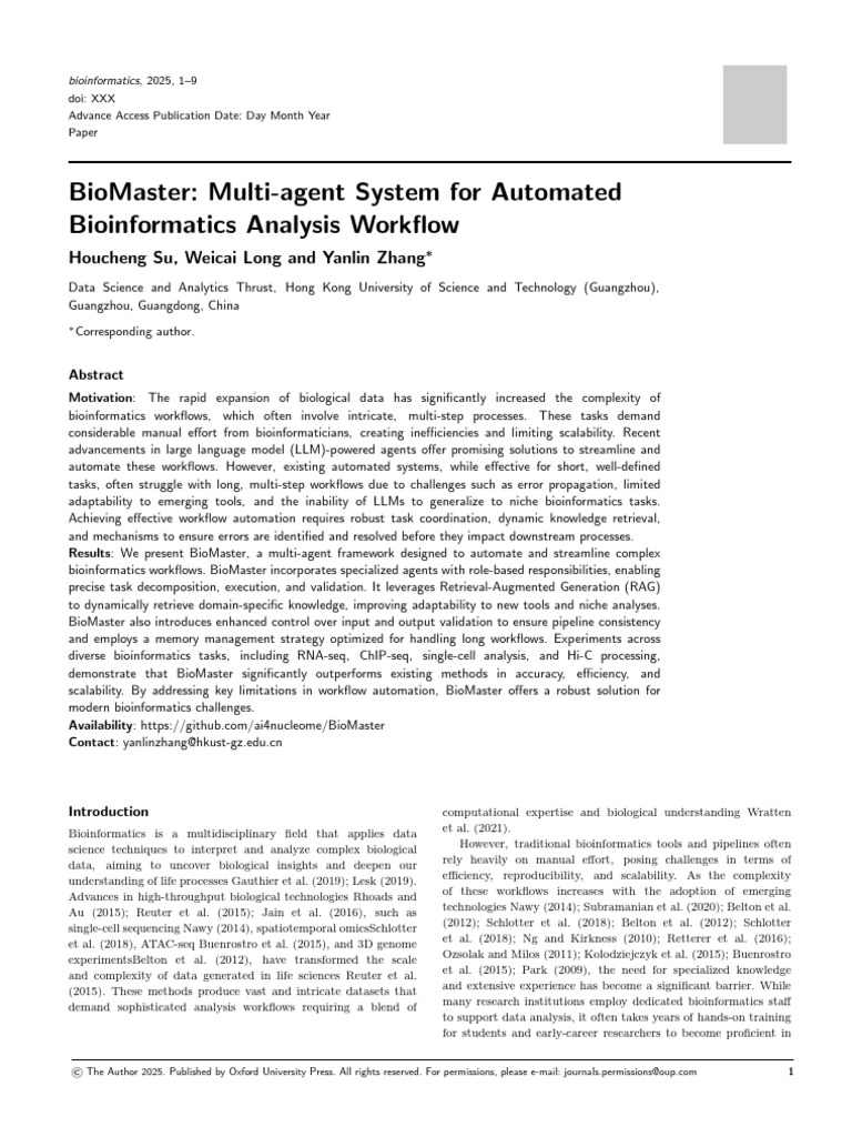 2025 01 23 634608v1 Full | PDF | Bioinformatics | Debugging