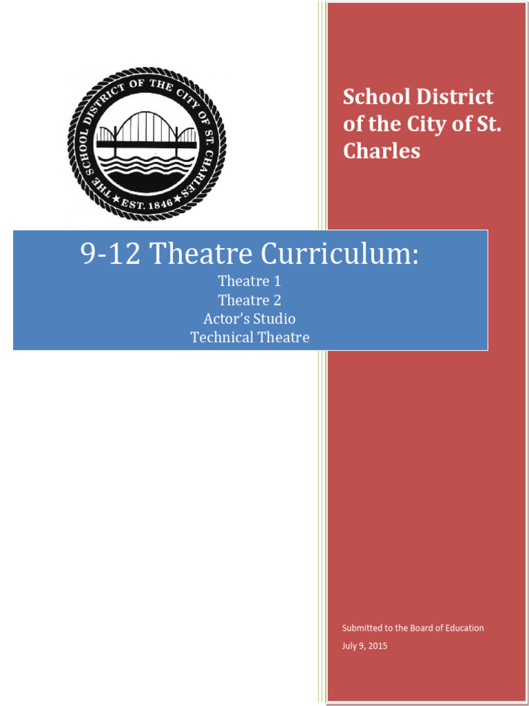 9-12-Theatre Curriculum | PDF | Curriculum | Vocabulary