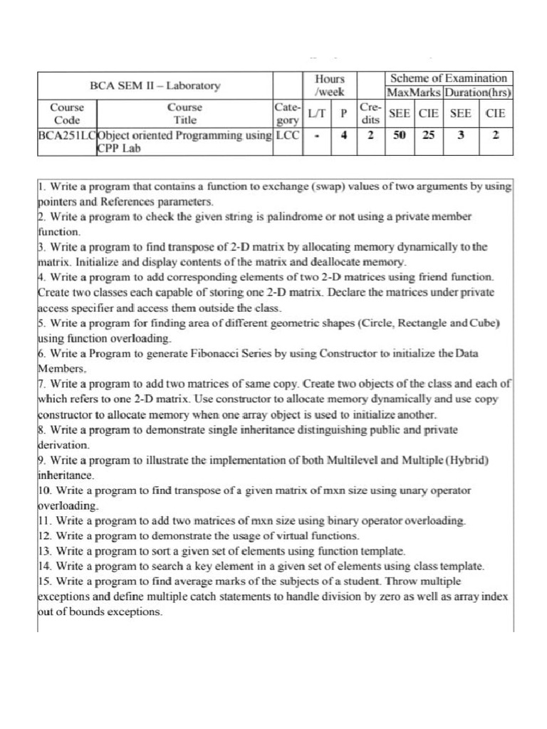 CPP Lab Record | PDF