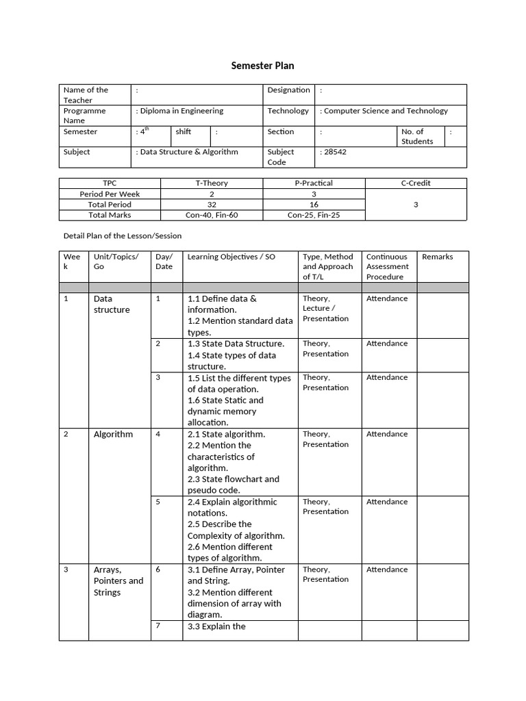 DSA Plan | PDF | Queue (Abstract Data Type) | Pointer (Computer Programming)