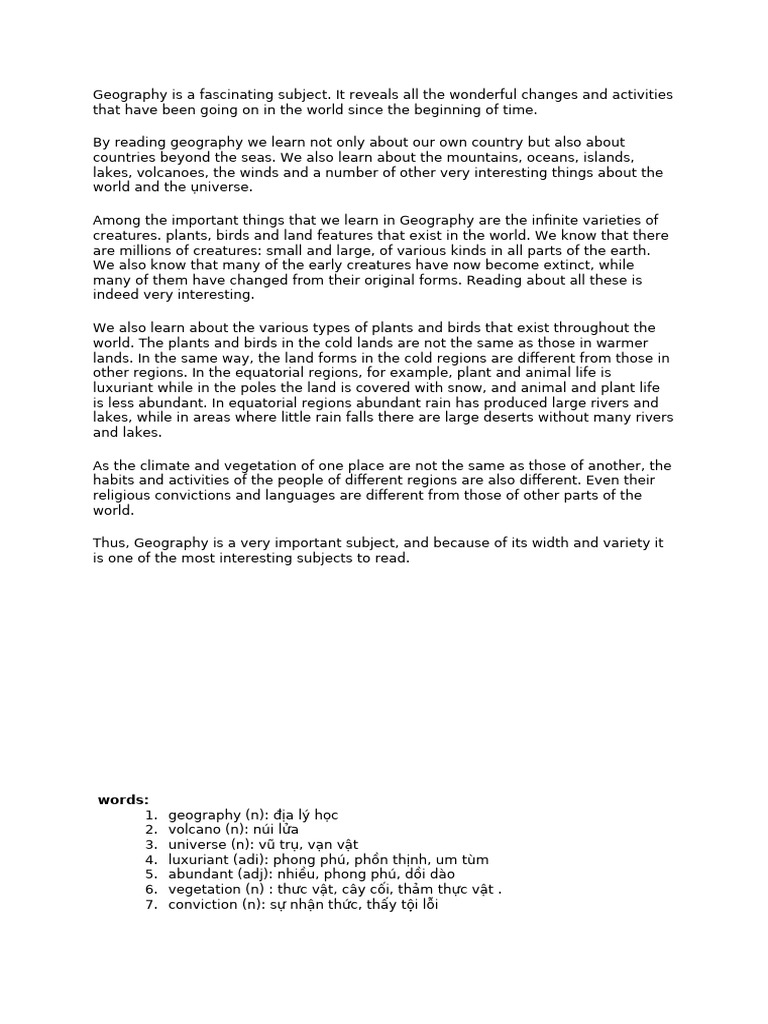 Importance of Geography in Understanding Earth | PDF