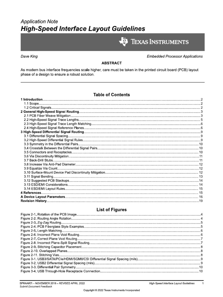 High Speed Interface Layout Guideline | PDF