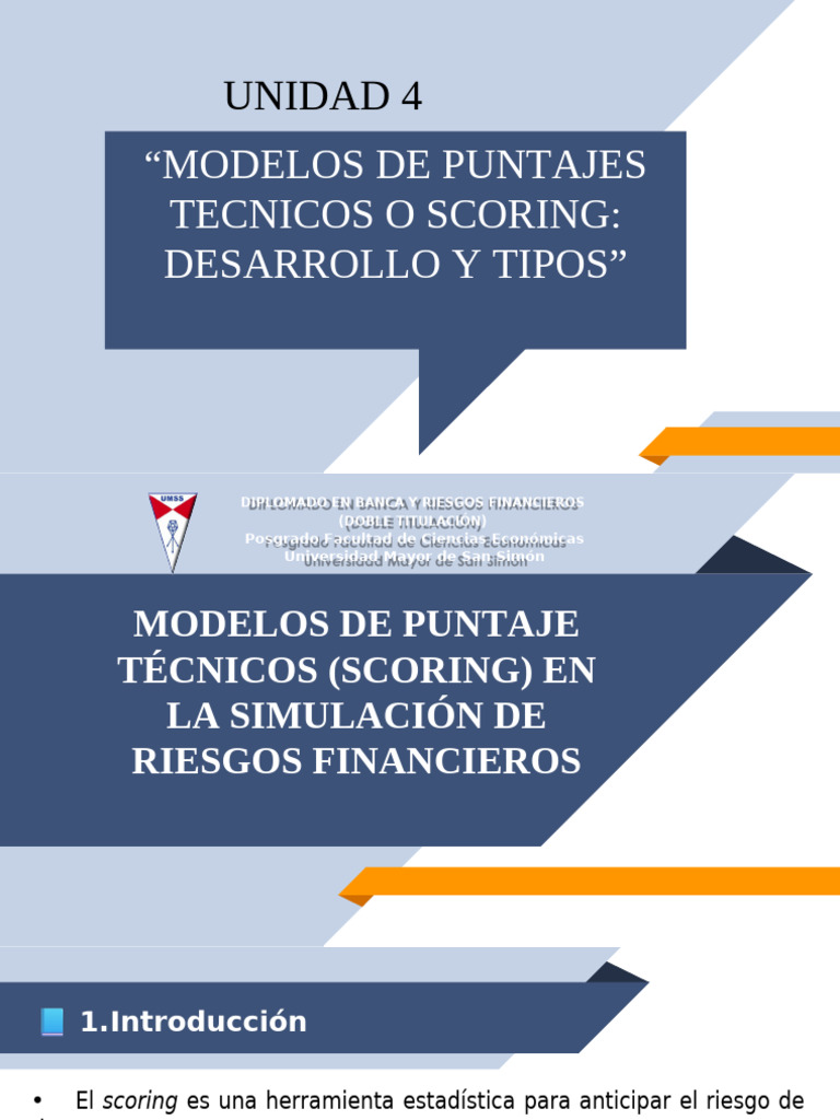 Modelos de Scoring en Riesgos Financieros | PDF | Estadísticas | Simulación