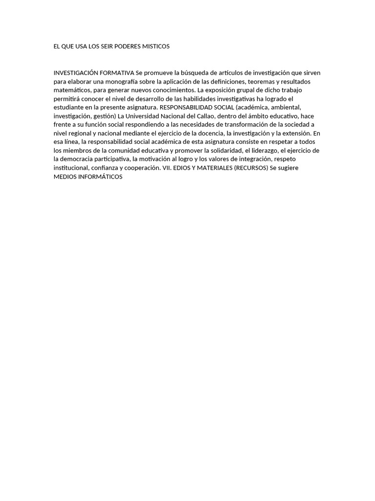 El Que Usa Los Seir Poderes Misticos para El Bien | PDF