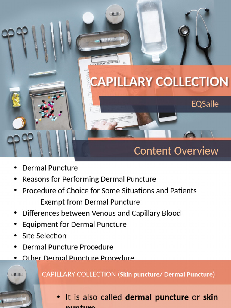 Chapter 10 - Capillary Collection | PDF | Blood | Vein