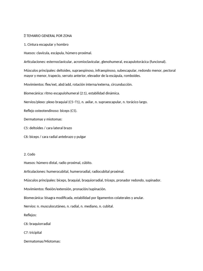 MMSS y Ccee | PDF | Articulaciones | Anatomía humana