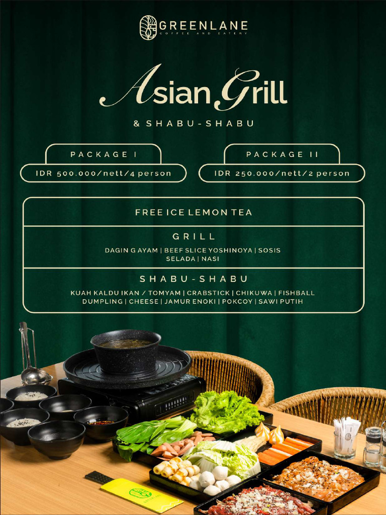Menu Asian Grill | PDF