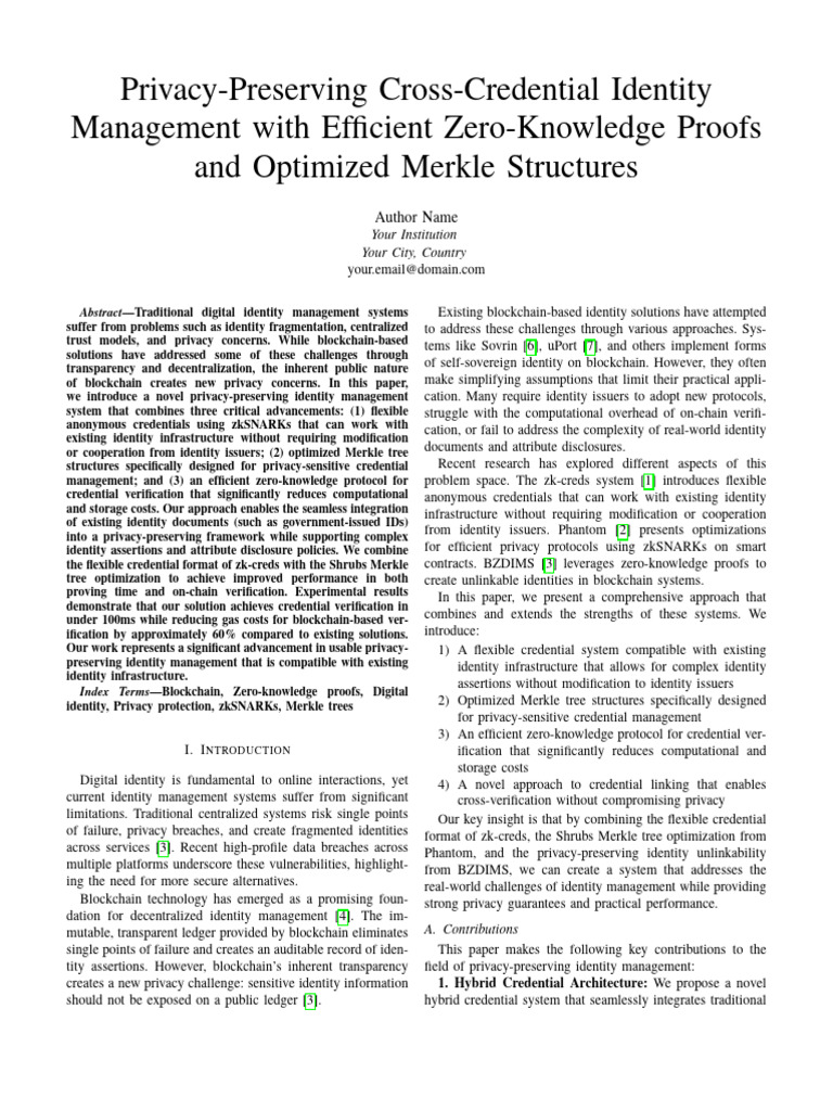 Privacy Preserving Identity | PDF | Formal Verification | Computing