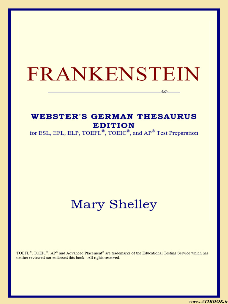 Frankenstein | PDF | English As A Second Or Foreign Language | Translations