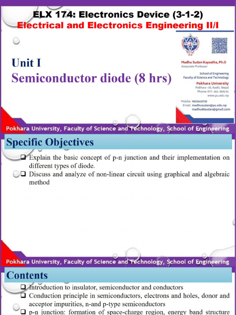 Unit 1 Semiconductor Diode | PDF