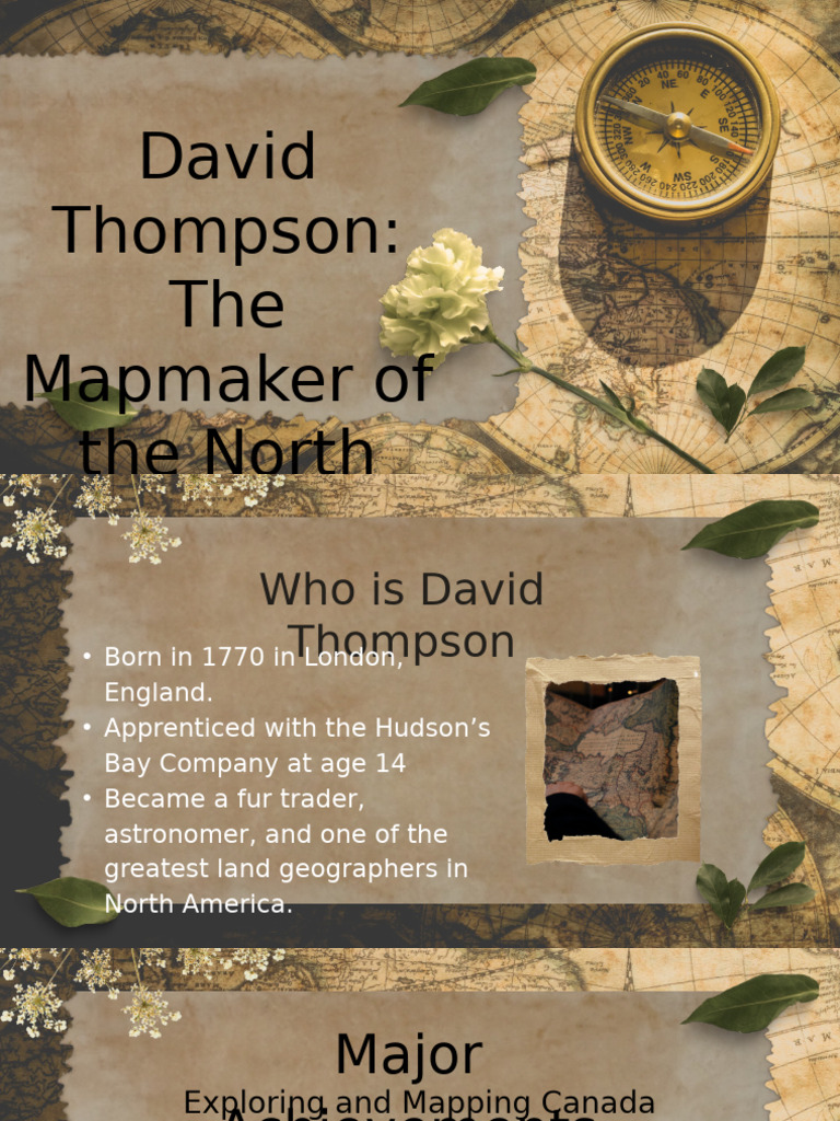 David Thompson The Mapmaker of The North | PDF