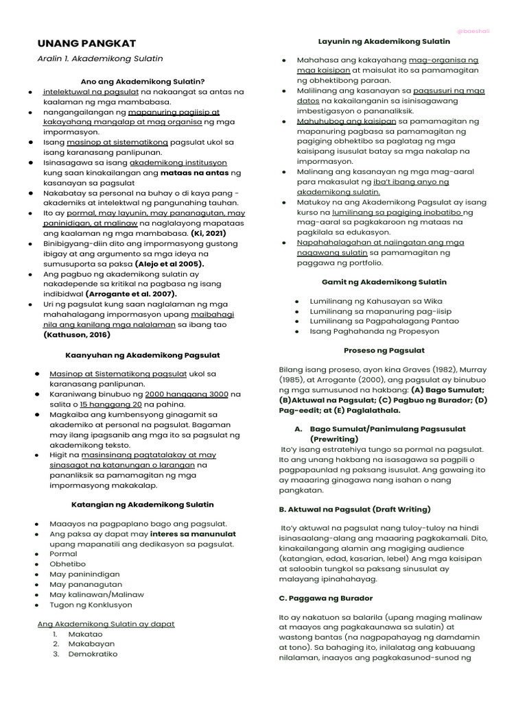 Piling Larang Reviewer | PDF