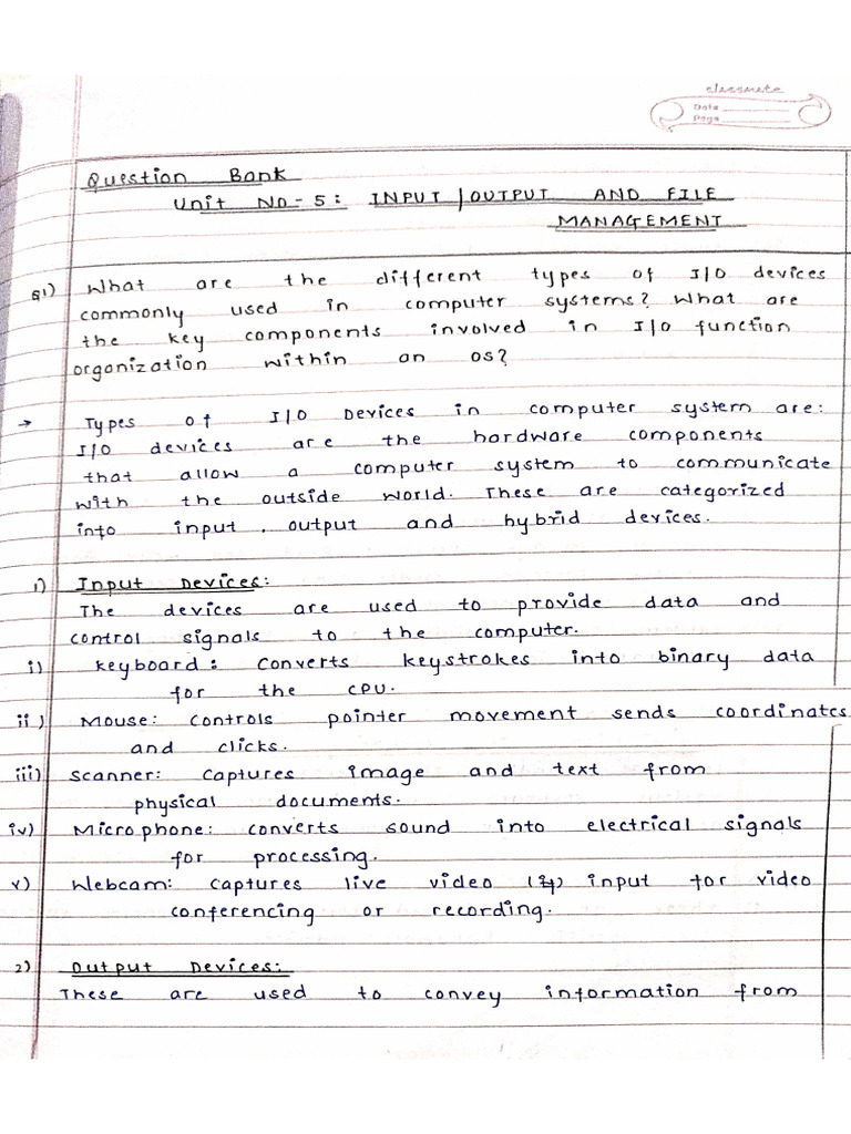 Question Bank Solution (Unit 5) | PDF