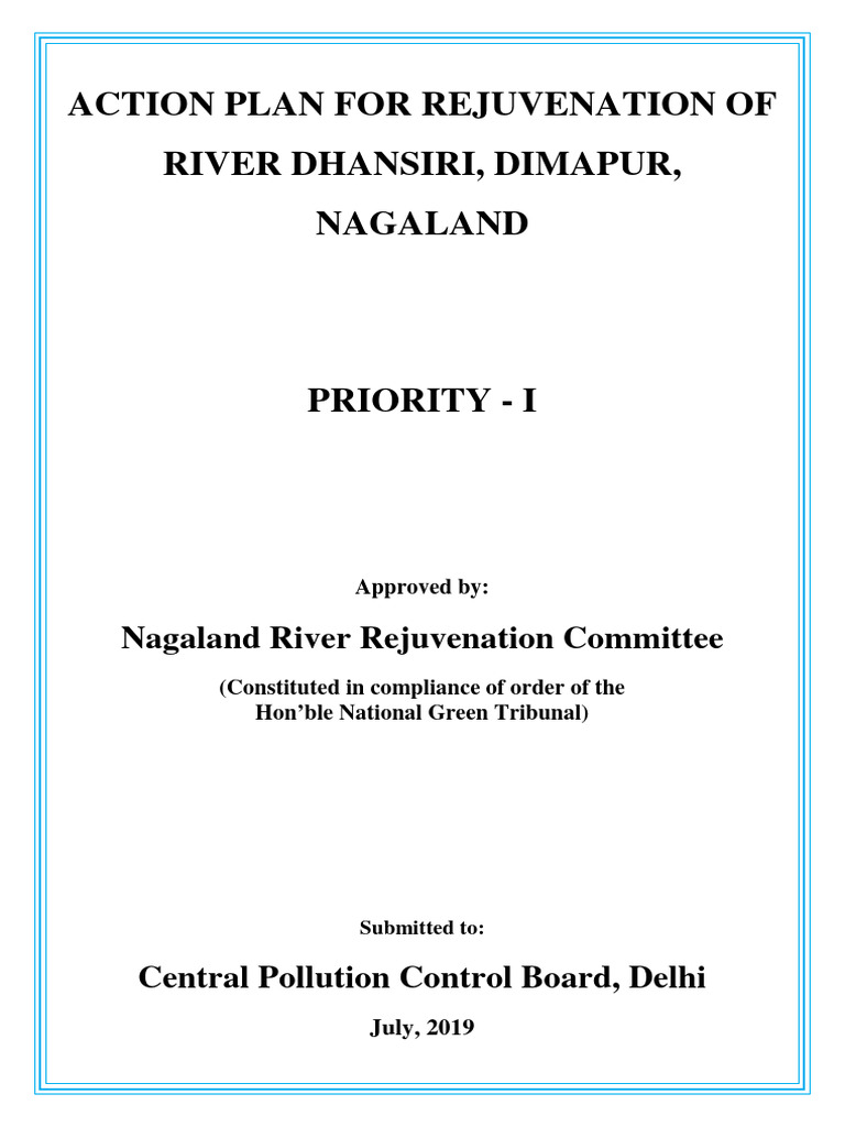 Dhansiri River Rejuvenation Action Plan | PDF | River | Waste Management