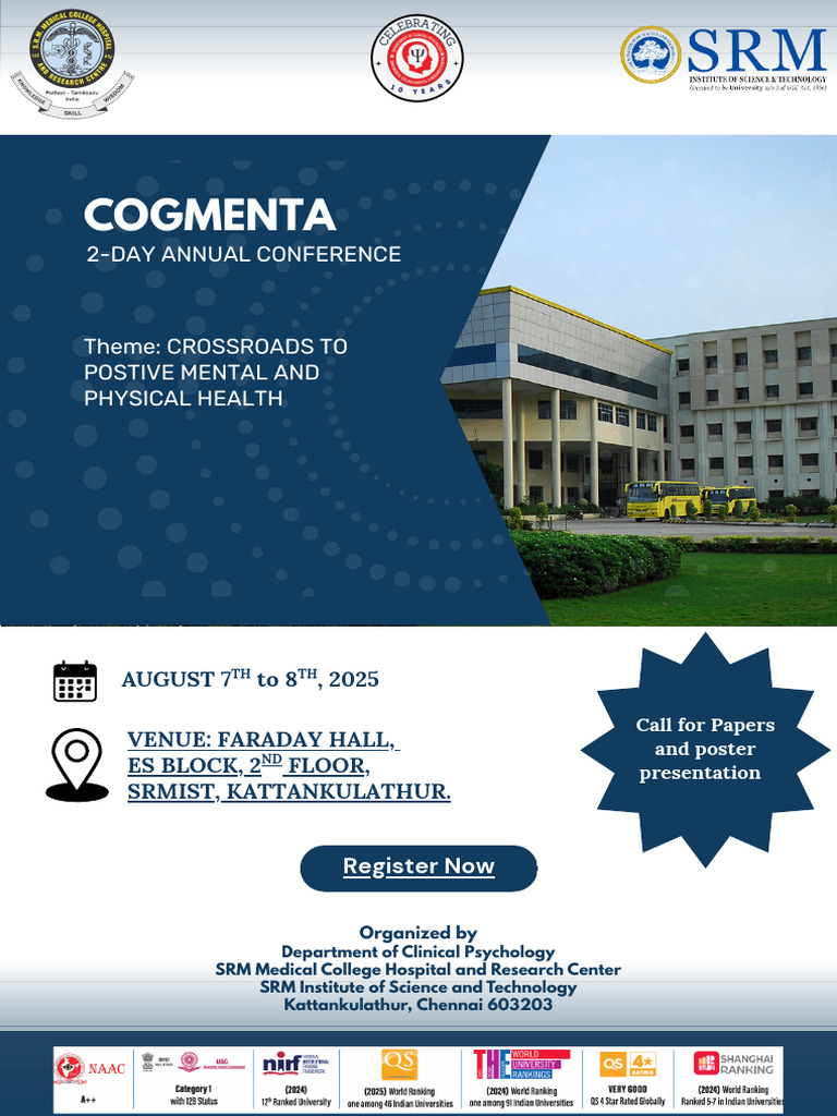 Cogmenta-25 - SRM CP Brochure - 250703 - 110811 | PDF | Mental Health | Psychology
