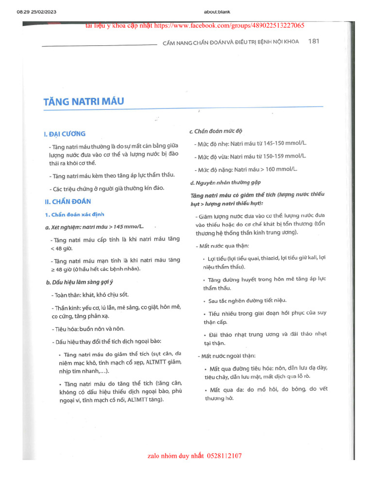 16 Tăng Natri Máu | PDF