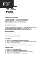 LCM HCF Prime Factorisation Worksheet | PDF