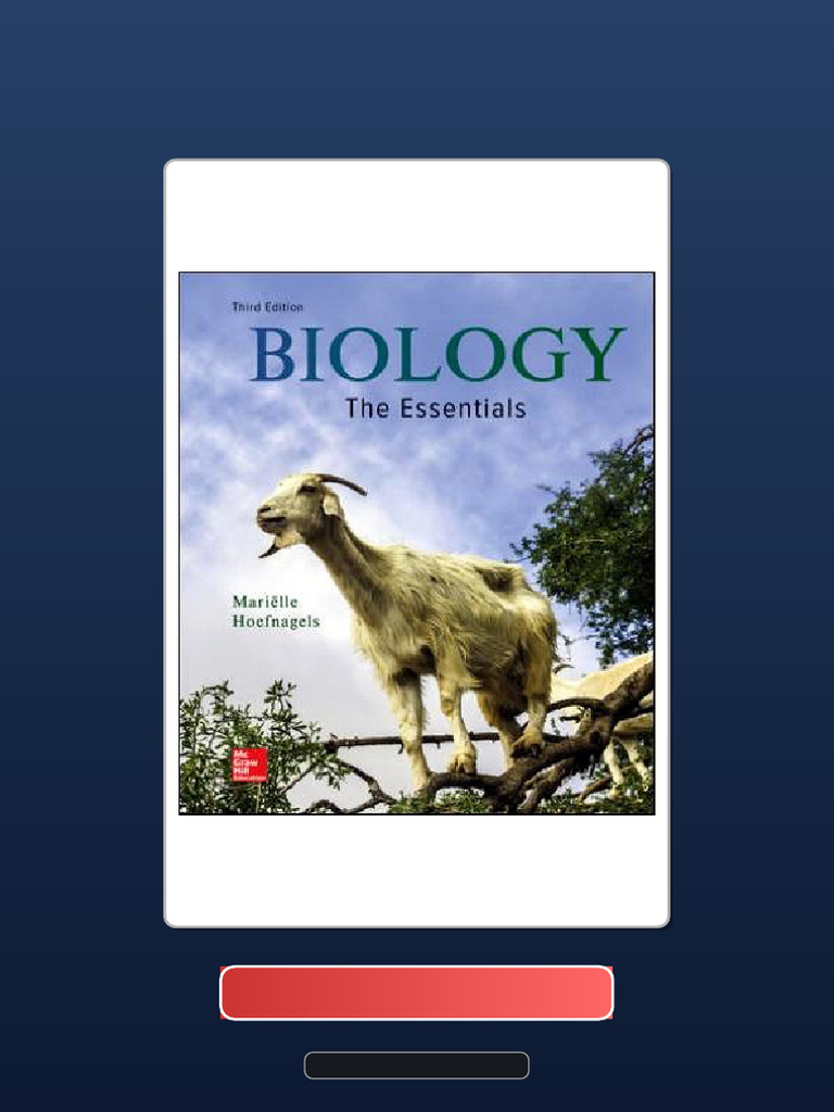 Biology The Essentials 3rd Edition Hoefnagels Solution Manual Test Bank ...