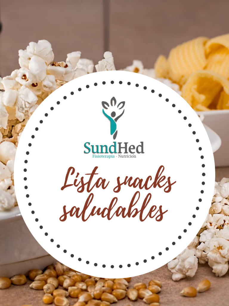 Lista de Snacks Saludables | PDF