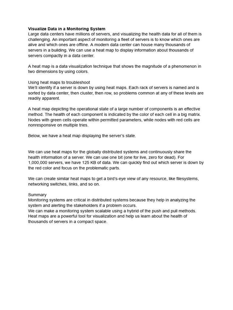 Data Visualization - Monitoring System | PDF