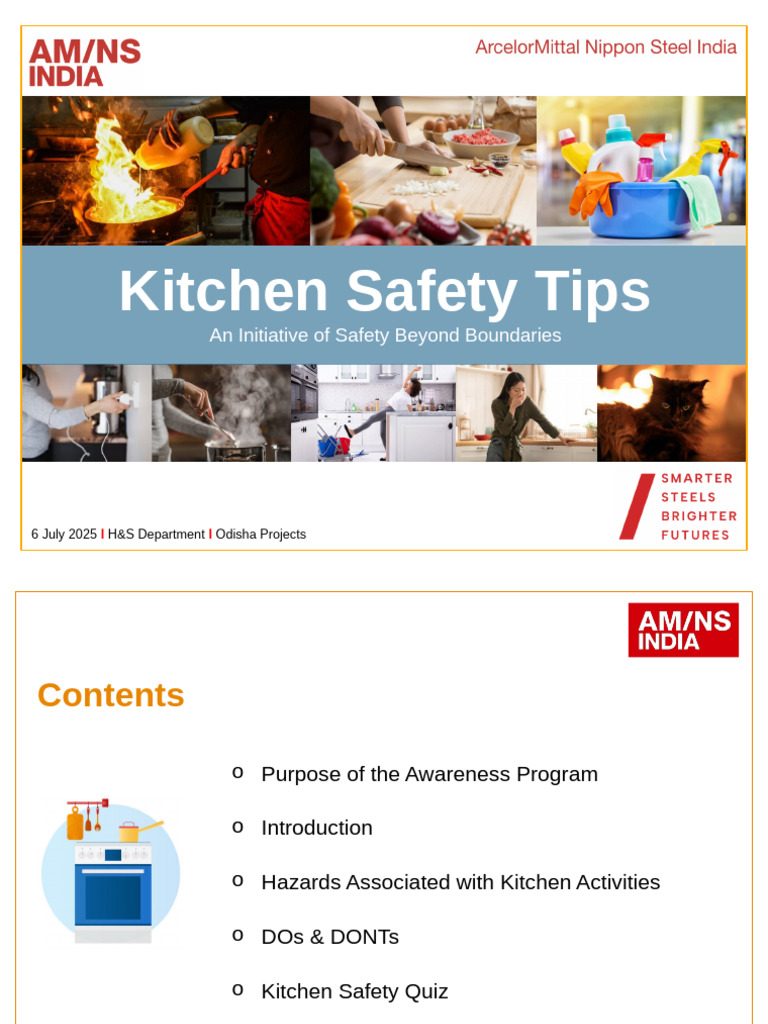 Kitchen Safety Awareness Program Guide | PDF | Kitchen | Cough