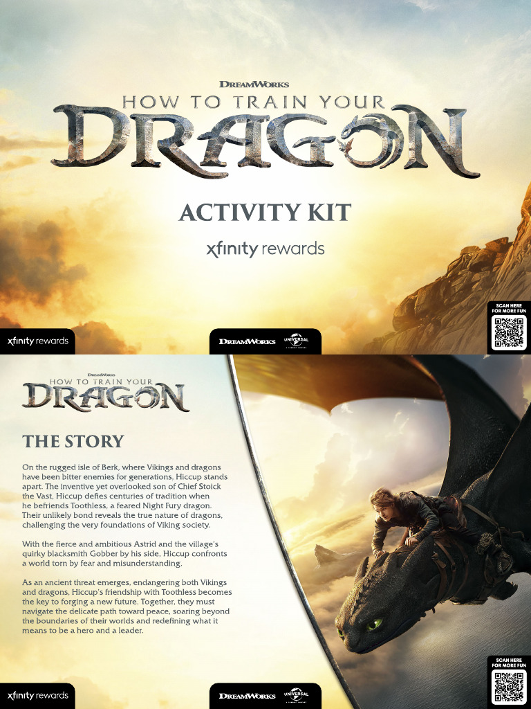 How To Train You Dragon Activity Booklet | PDF