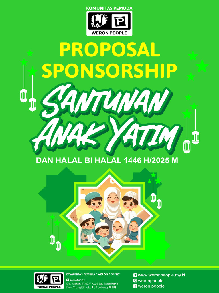 Draft 2 - Desain Proposal Santunan Anak Yatim Dan HBH WP 2025 | PDF