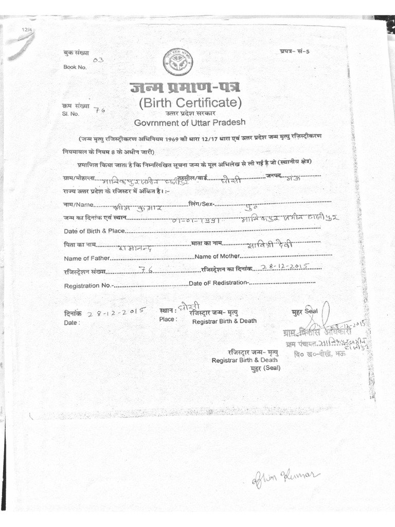 Birth. Certificate | PDF