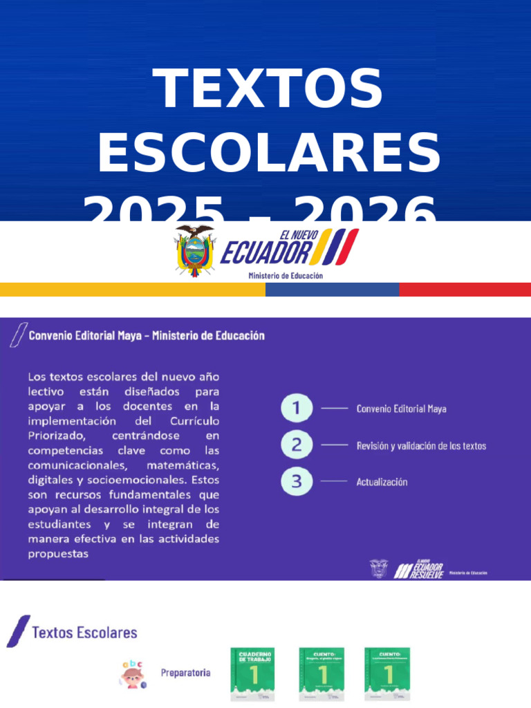 Textos Escolares 2025-2026 | PDF