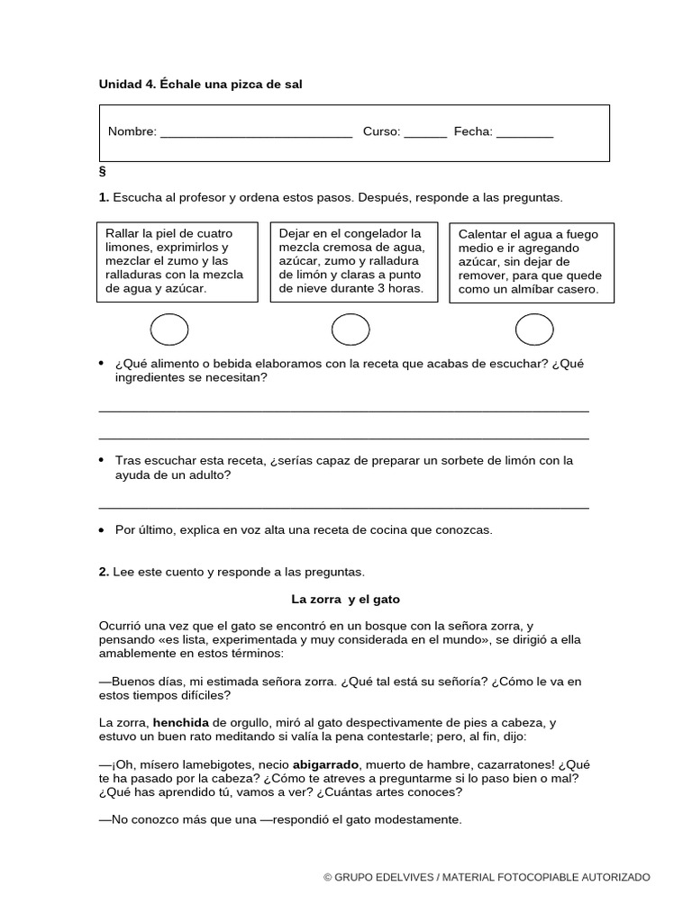 4º Lengua Edelvives Superixépolis Evaluación 4 | PDF | Animales y humanos