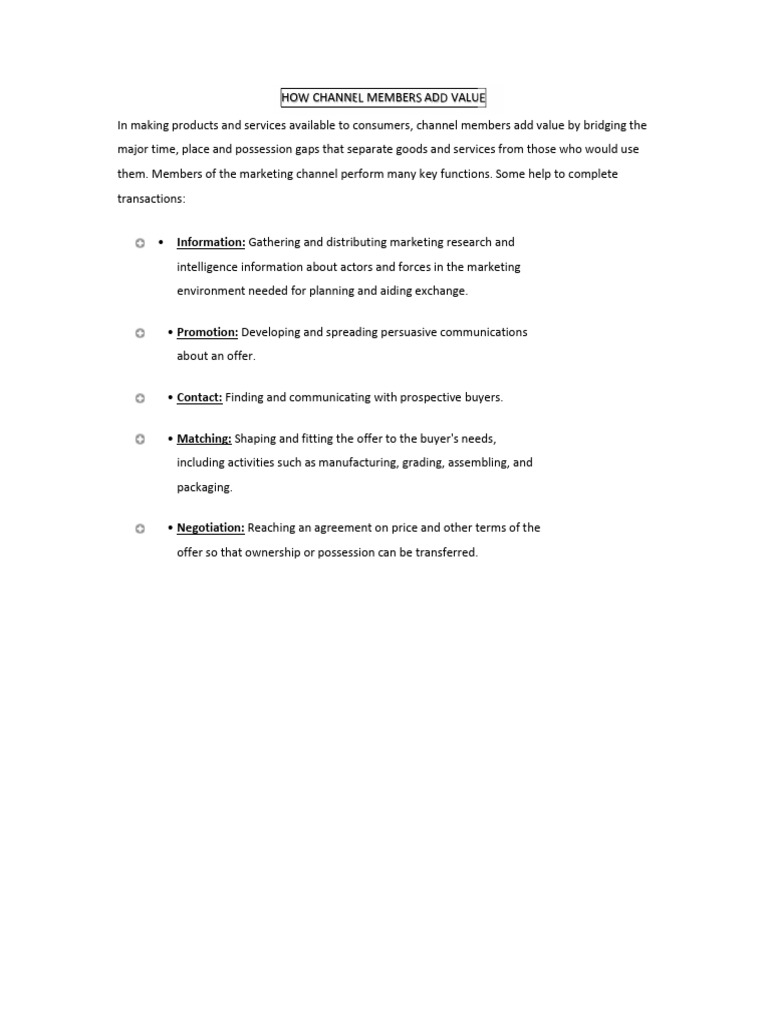 How Channel Members Add Vales | PDF